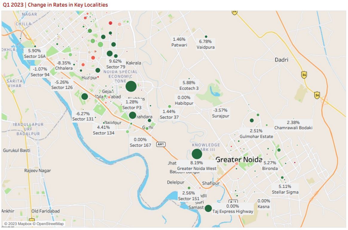 Noida & Greater Noida Property Market Insights for Q1 2023 | Magicbricks Prop Index